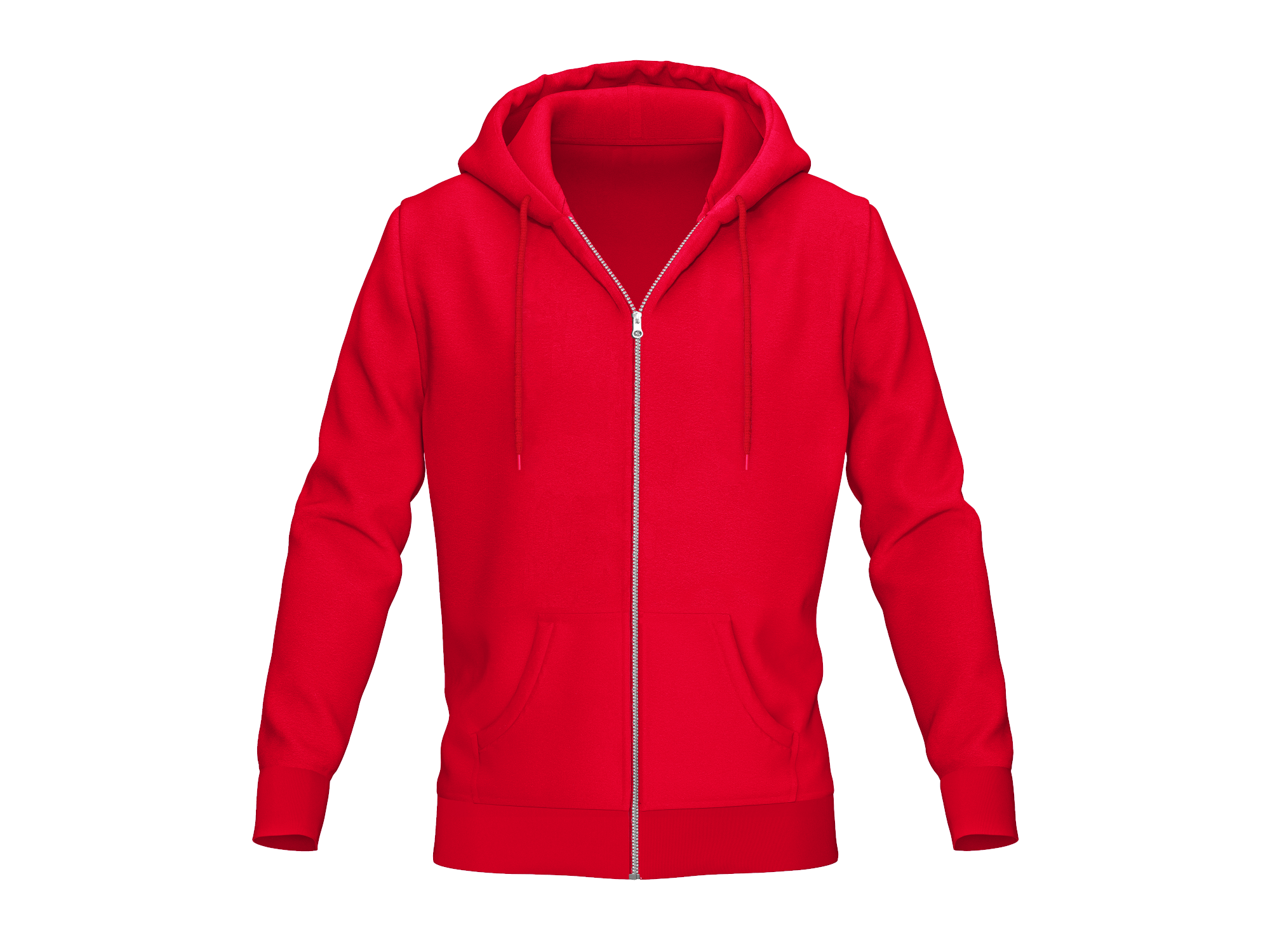 Zip Hoodie Standard med eget Tryck / Logo - Herr - EASYTRYCK.se