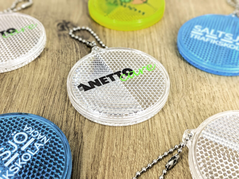 Hård Reflexbricka med tryck (rund form) - EASYTRYCK.se