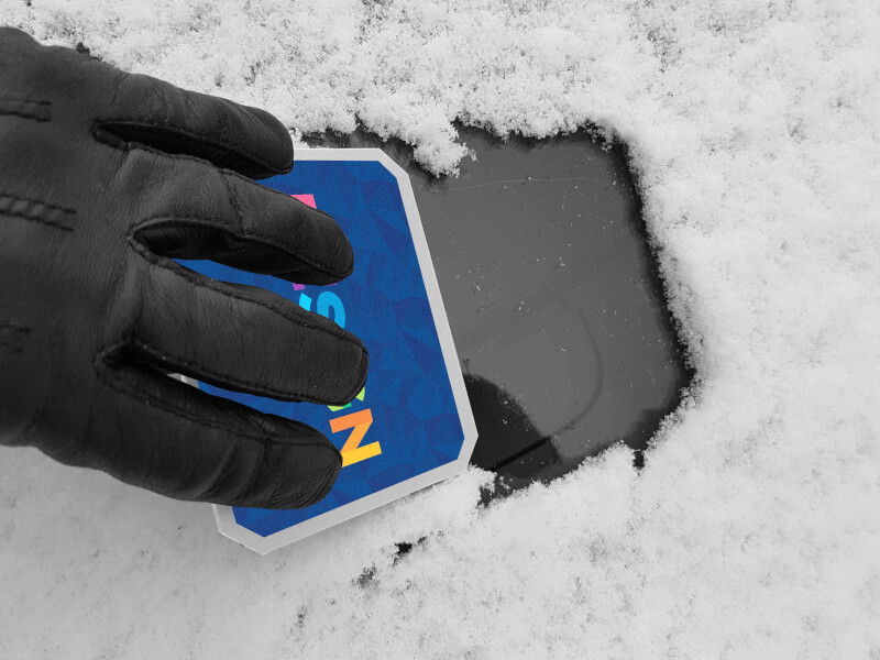 Isskrapor med digitaltryck | 50% Returplast - EASYTRYCK.se