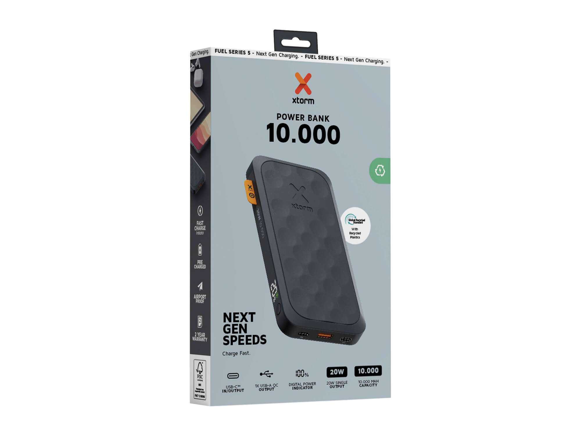 Powerbank med egen logo | Xtorm Fuel 10 000 mAh - EASYTRYCK.se